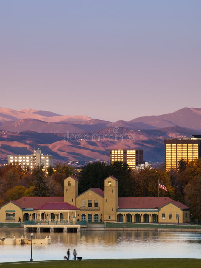 City of Denver Skyline stock photo. Image of commercial - 35501186