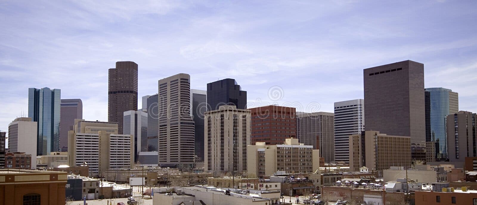 Downtown Denver Skyline stock image. Image of cityscape - 399667