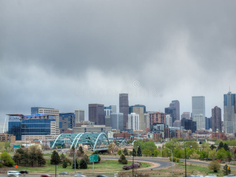 Downtown Denver editorial photography. Image of skyline - 42055817