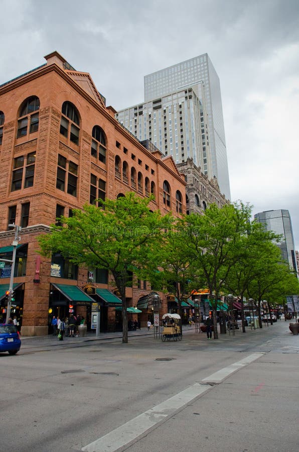 Downtown Denver 16th Street Mall Editorial Stock Photo - Image of ...