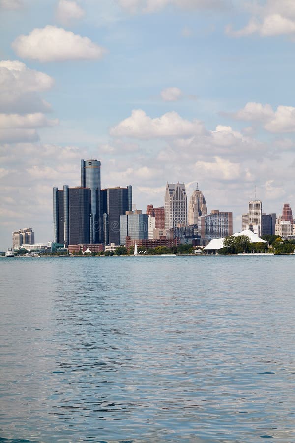 Downtown Detroit stock image. Image of downtown, architecture - 98671715
