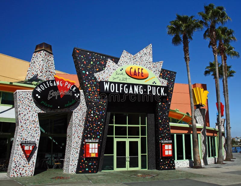 Downtown Disney Wolfgang Pucks Editorial Photography - Image of dining ...