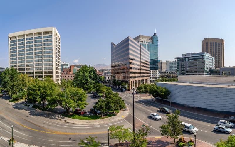 Downtown District of Boise Idaho Editorial Stock Photo - Image of ...