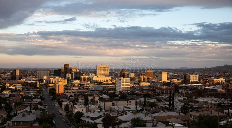 Downtown El Paso, Texas editorial photo. Image of cityscape - 115016291