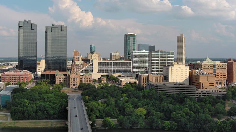 Downtown of Fort Worth during the Day Under the Clouds in the United ...