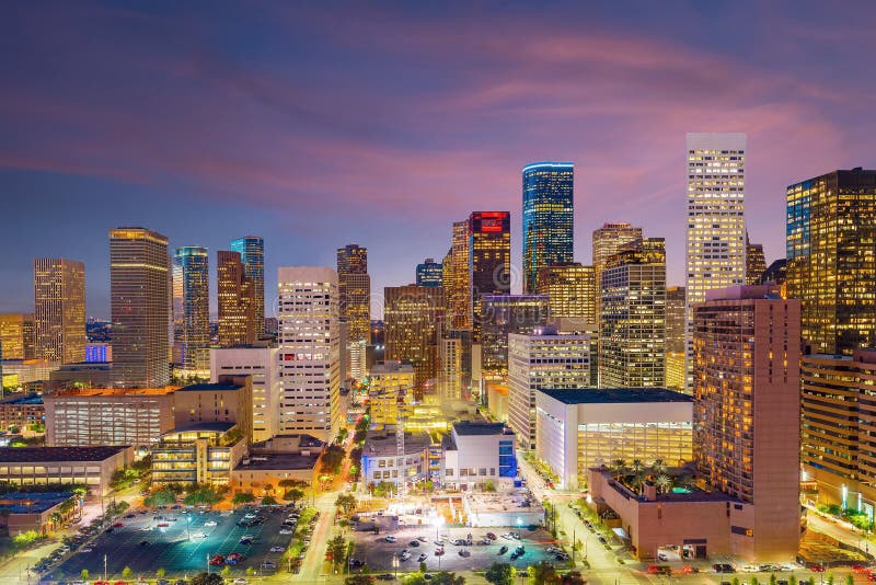 Downtown Houston Seen From The Bayou Stock Photo - Image of skyline, houston: 15967808