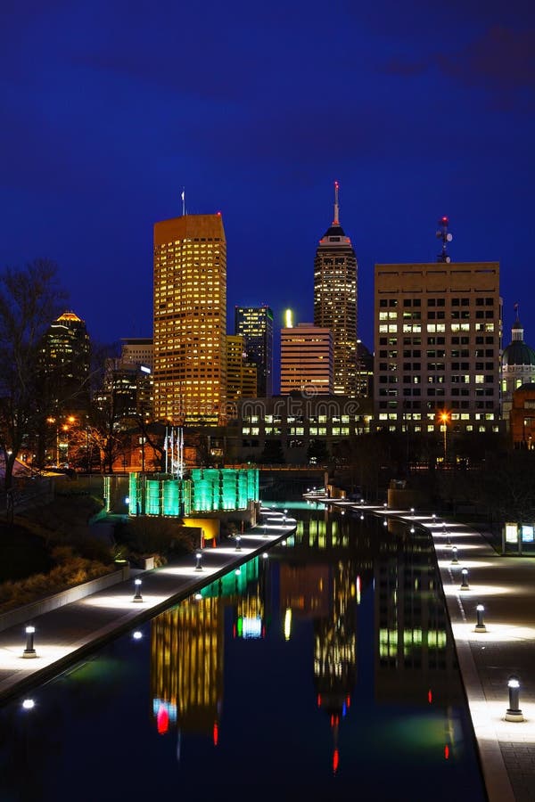 Downtown of Indianapolis stock photo. Image of architecture - 41159272