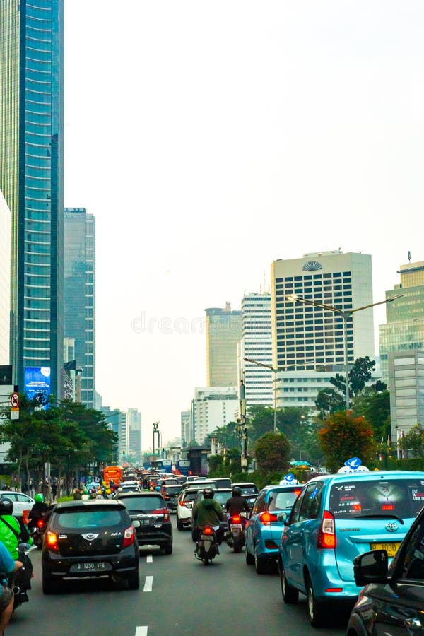 Downtown of Jakarta Traffic Situation on Rush Hour Editorial ... Downtown of Jakarta Traffic Situation on Rush Hour Editorial ...