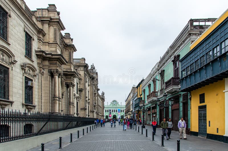 Colonial Staircase at Archbishop S Palace in Lima, Peru Stock Image ...