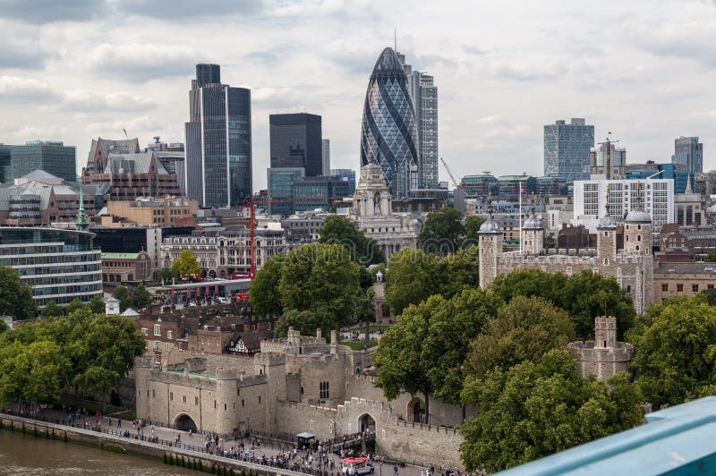 Downtown London editorial photography. Image of gherkin - 37672007