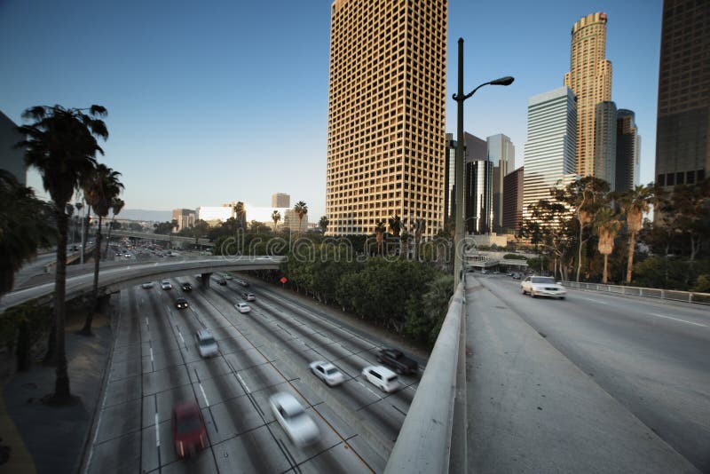 Southern California Freeway Interchange Stock Photo - Image of driving ...