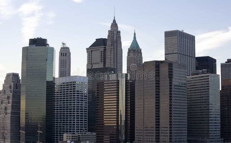 Generic New York City Skyline Stock Image - Image of high, scrapers ...