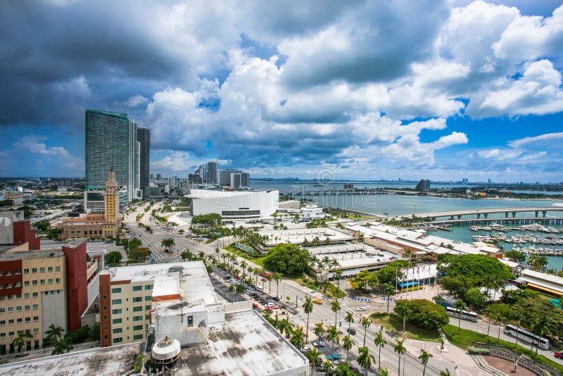 Downtown Miami stock image. Image of city, metropolis - 74429825
