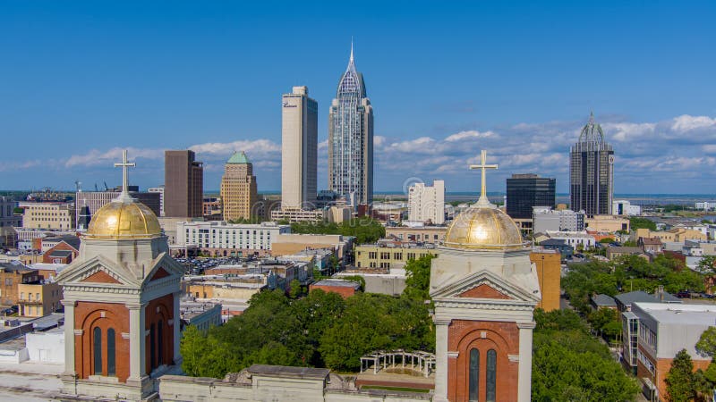 The Downtown Mobile, Alabama Skyline in April of 2021 Editorial Image ...