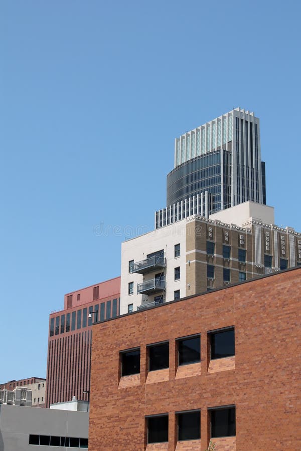 Downtown Omaha, Nebraska Skyline Stock Photo - Image of city, cityscape ...