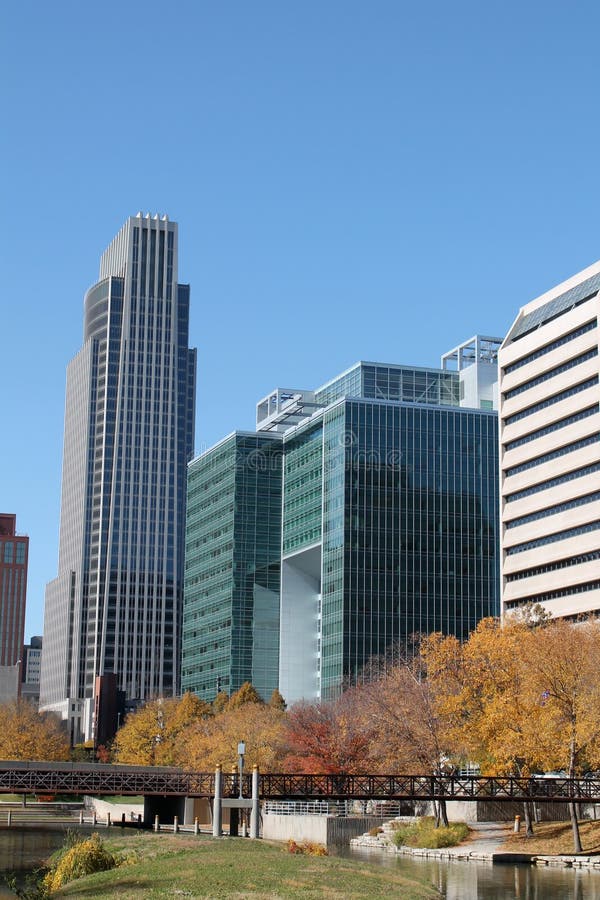 Downtown Omaha, Nebraska Skyline Editorial Photo - Image of city ...
