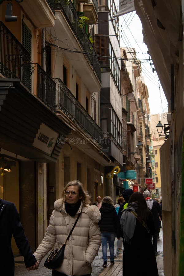 Downtown Palma De Mallorca in Winter Editorial Image - Image of ...