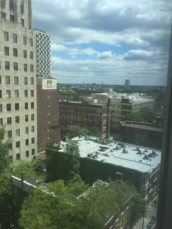 Downtown Philadelphia View from Tenth Floor Editorial Stock Image ...