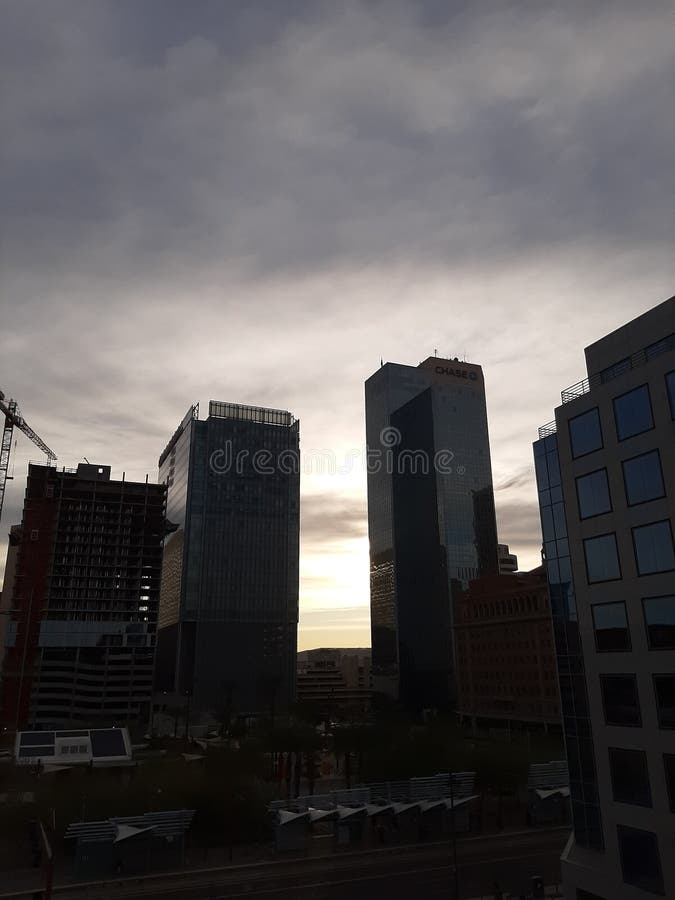 Downtown Phx Az editorial photo. Image of cloud, tower - 178739426