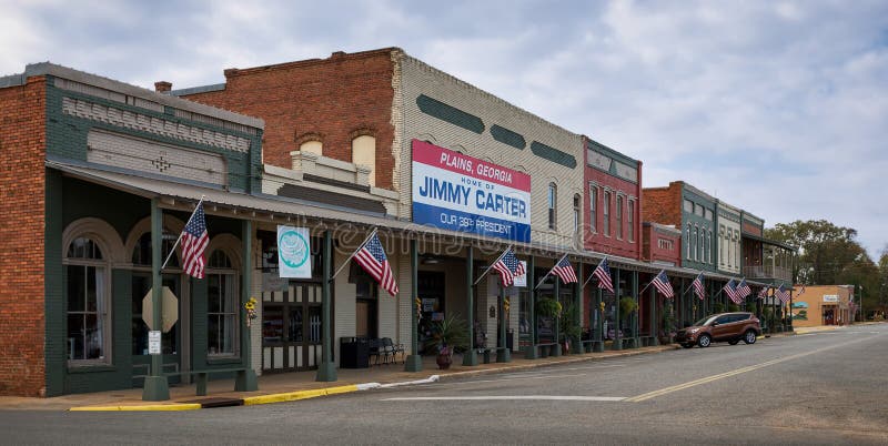 Downtown Plains editorial photo. Image of plains, retail - 82885521
