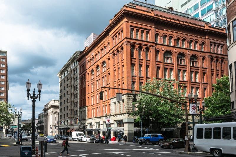 Downtown Portland, Oregon editorial photography. Image of panorama ...