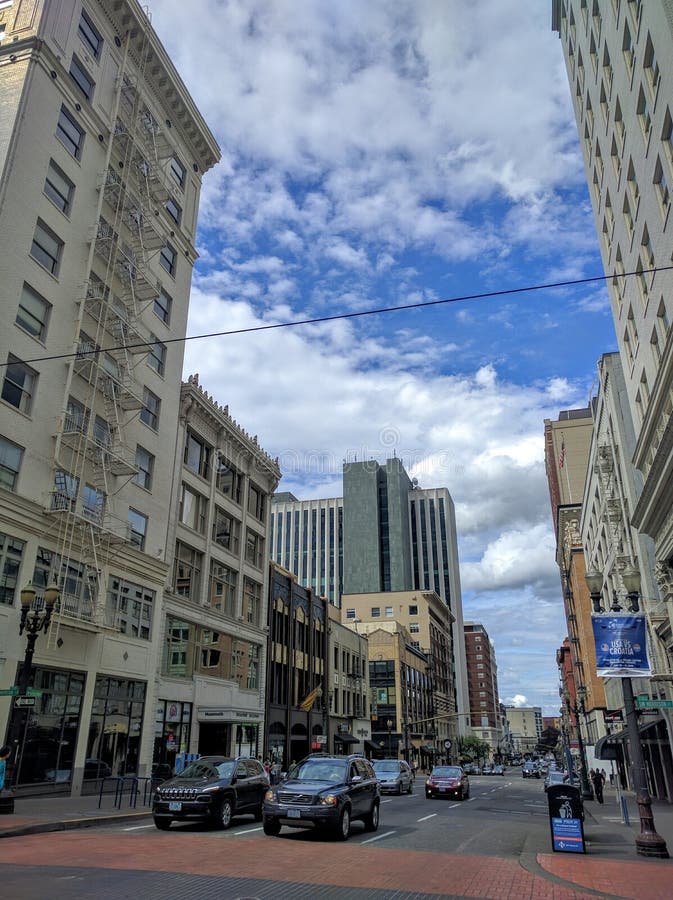 Portland Oregon Tall Buildings Stock Photo - Image of point, structure ...
