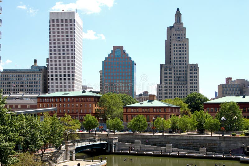 Providence, RI skyline. editorial stock photo. Image of skyline - 51119398