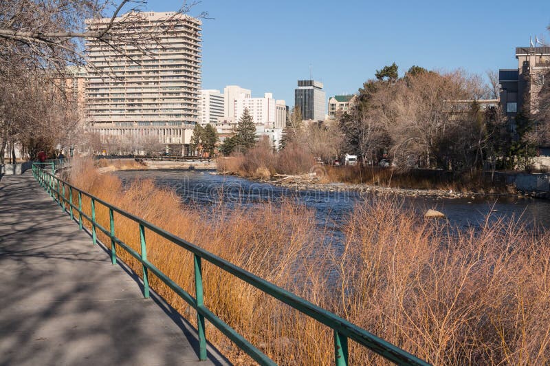 Downtown Reno, Nevada stock image. Image of businesses - 29041525