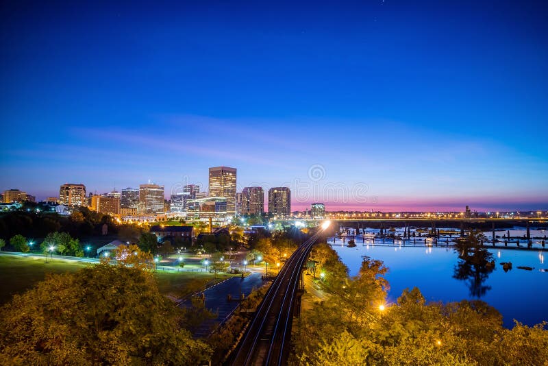 Richmond, Virginia Skyline stock image. Image of historic - 74275795