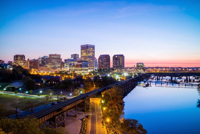 Downtown Richmond, Virginia Skyline Stock Photo - Image of travel, blue ...