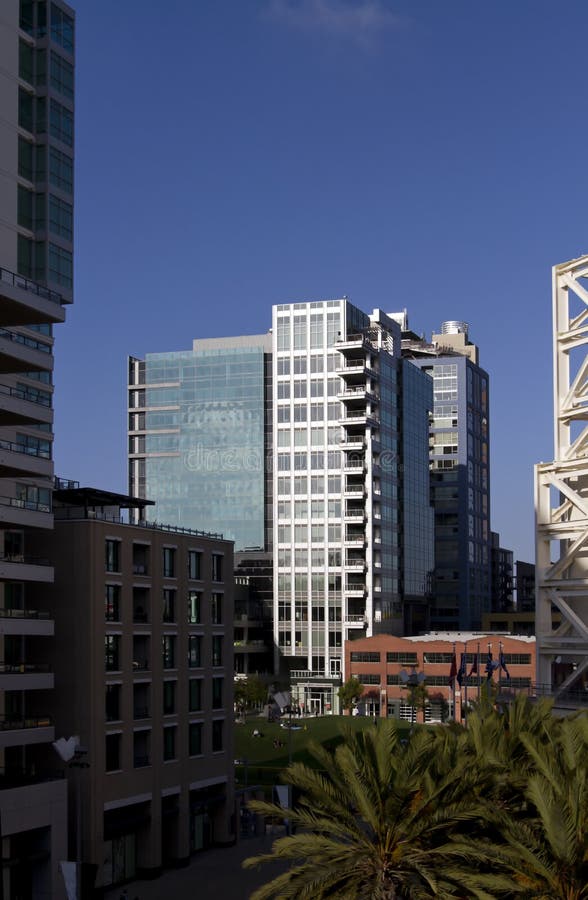 Downtown San Diego Office Buildings Stock Photo - Image of employment ...