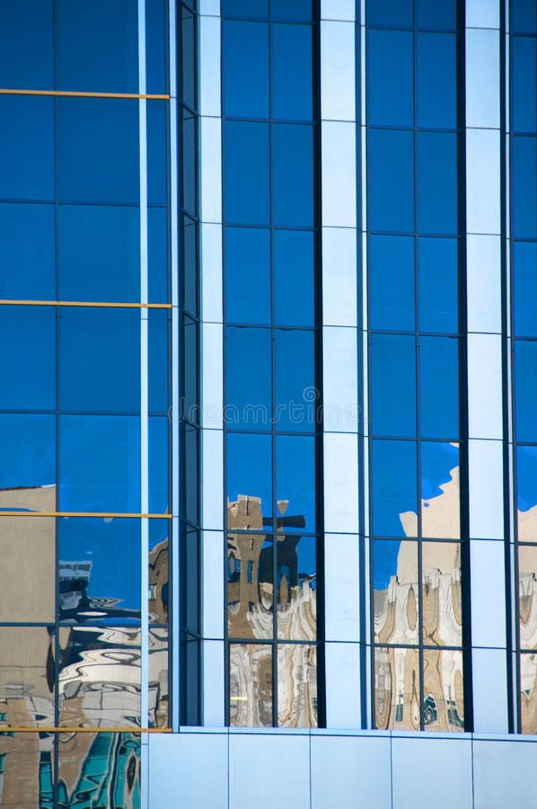 Glass Building in Downtown Seattle Stock Image - Image of highrise ...