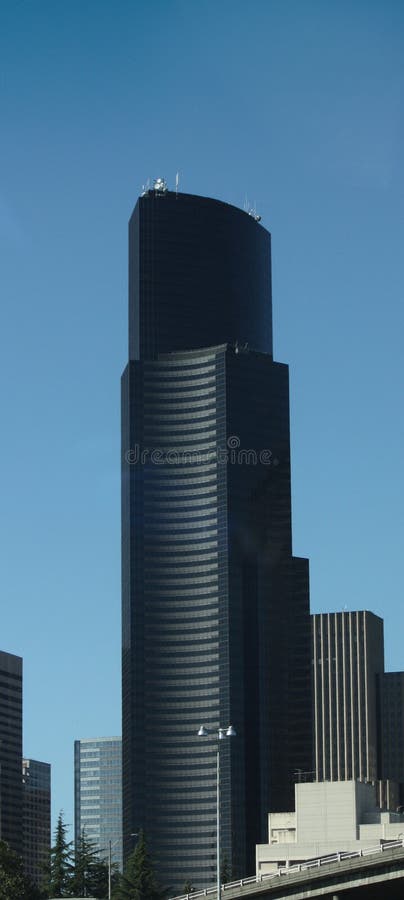 Downtown Seattle Bank Building Architecture Stock Photo - Image of tall ...
