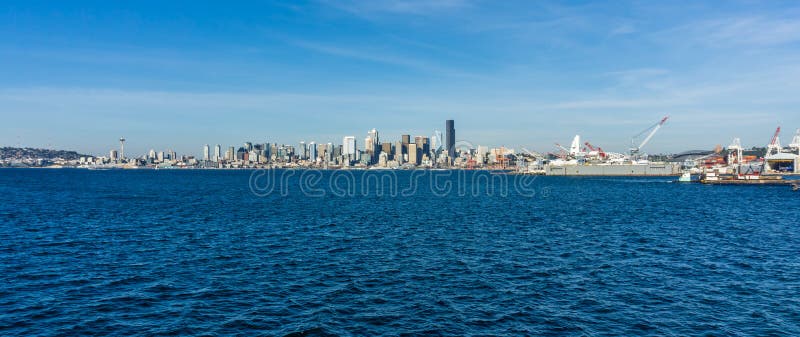 Downtown Seattle Landscape 3 Stock Photo - Image of washington, urban ...