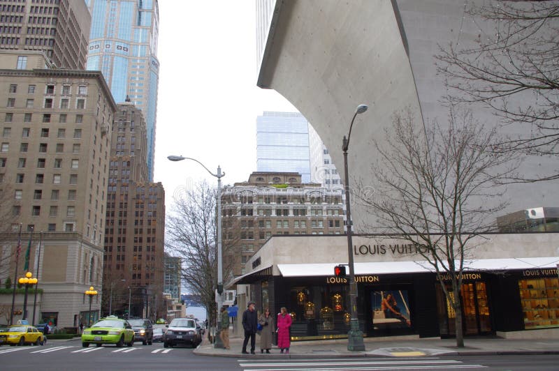 Downtown Seattle editorial photography. Image of cityscape - 41218317