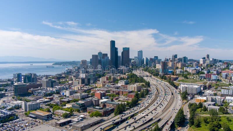Downtown Seattle, Washington Skyline in June of 2023 Stock Photo ...