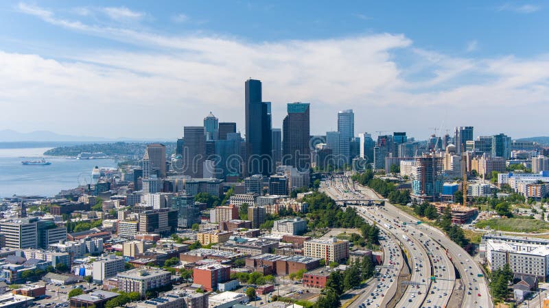 Downtown Seattle, Washington Skyline in June of 2023 Stock Photo ...