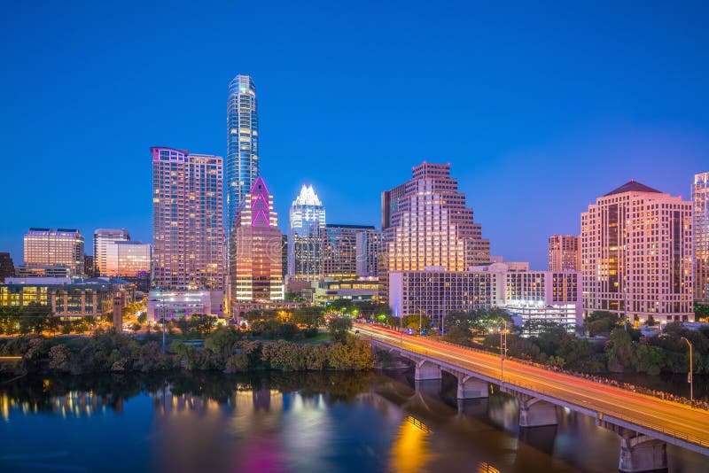 Downtown Skyline of Austin, Texas Stock Photo - Image of austin, office ...