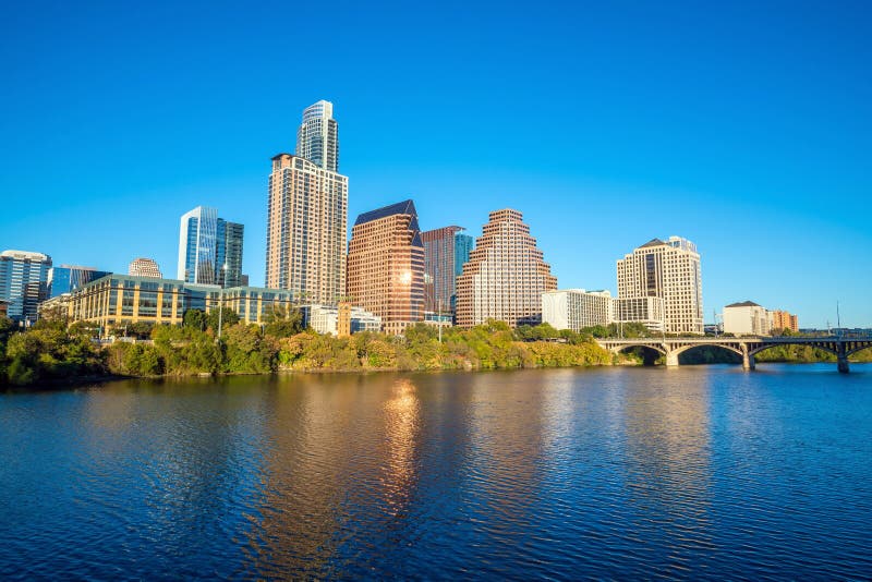Downtown Skyline of Austin, Texas Stock Photo - Image of state ...