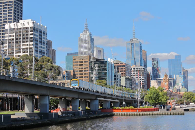 Cityscape Melbourne Australia Stock Image - Image of travel, tourism ...