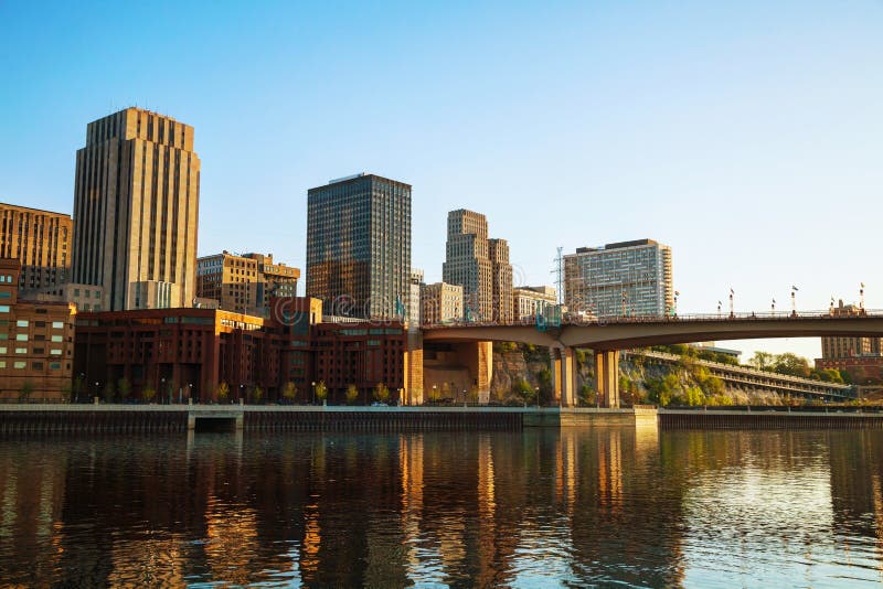 Downtown of St. Paul, MN stock photo. Image of district - 31945014