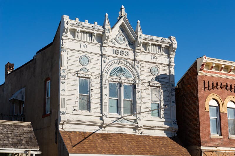 Downtown Stockton stock image. Image of street, midwest - 361474387