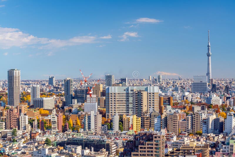 Downtown Tokyo City Skyline Cityscape of Japan Stock Photo - Image of ...
