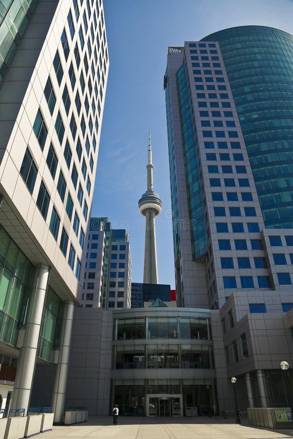 Toronto Vertical View stock image. Image of skyscrapers - 101547