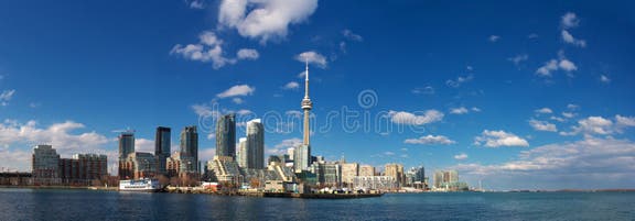 Downtown Toronto stock photo. Image of scenery, center - 8948104