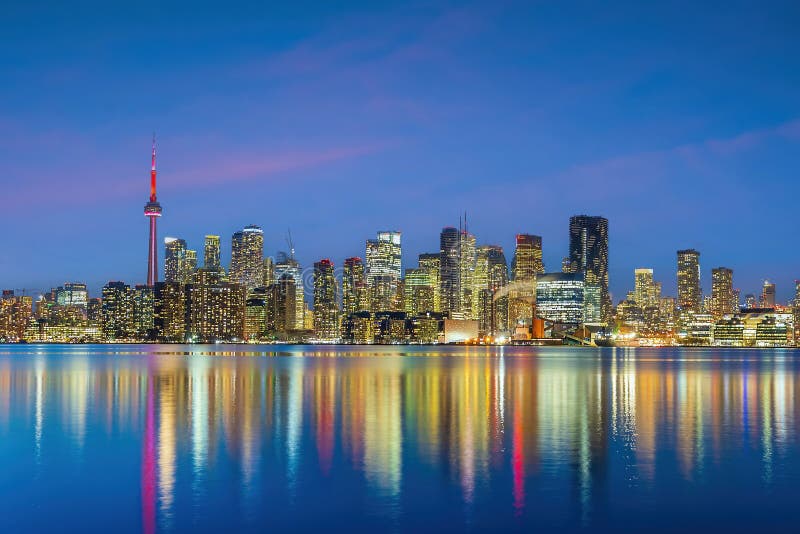 Downtown Toronto City Skyline, Cityscape of Canada Stock Photo - Image ...
