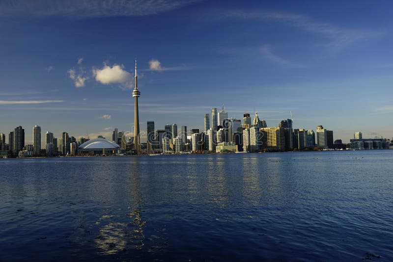 Downtown Toronto with Iconic Tower Stock Image - Image of canada, town ...