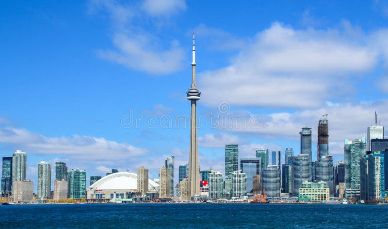 Downtown Toronto skyline editorial stock image. Image of harbourfront ...