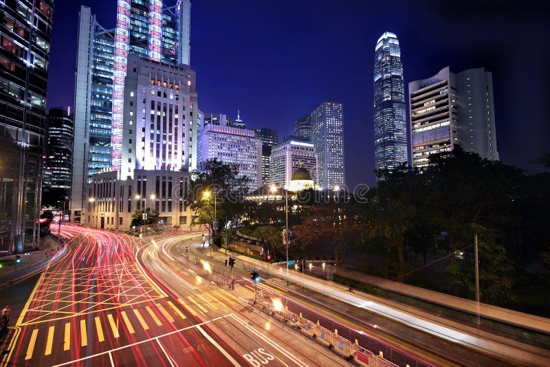 Downtown traffic stock image. Image of vehicles, sunset - 1531609