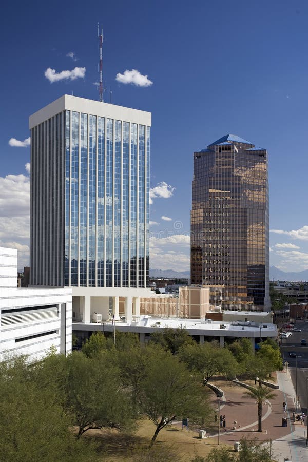 Downtown Phoenix Office Buildings Arizona Stock Photo - Image of ...